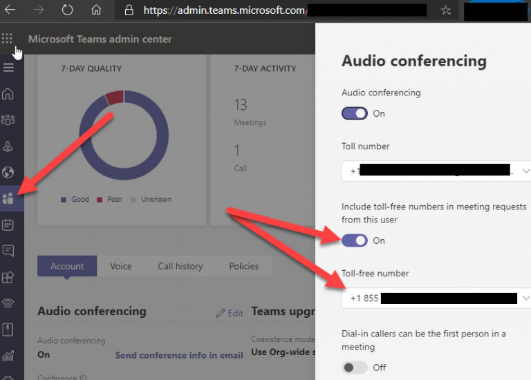 Add TEAMS Toll-Free Number – UDP689